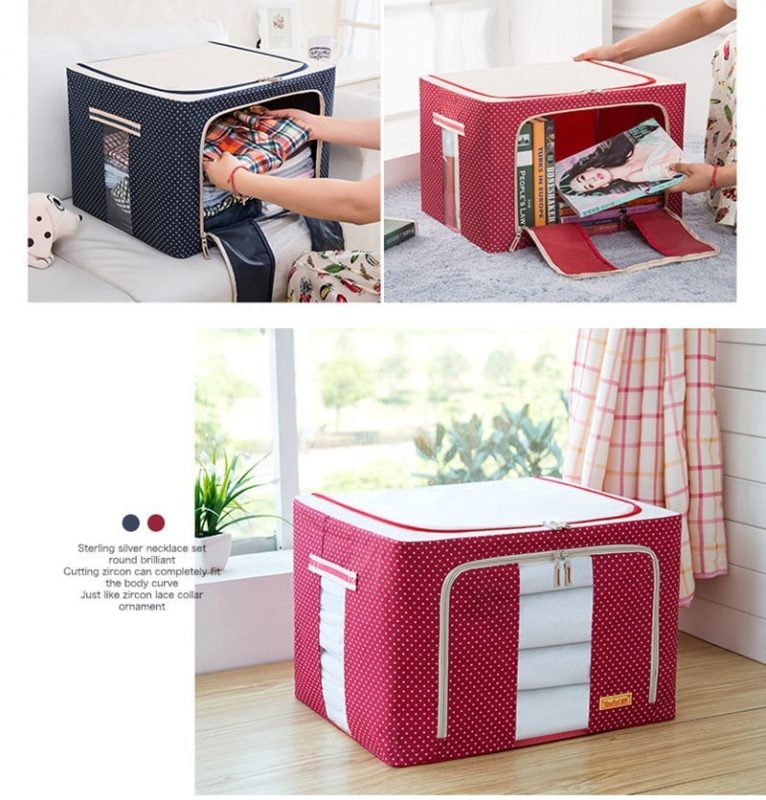 Foldable Steel Frame Covered Storage Box – TrendyMart
